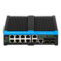 China 90W 10/100/1000M Industrial 2 SFP 8 RJ45 PoE Managed Gigabit Hardened Ethernet Switch for sale
