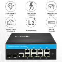 China Industrial Managed Fiber Switch DIN Rail Installation And High Speed Data Transmission for sale