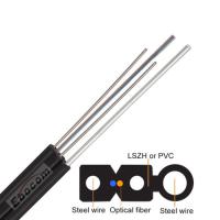 China GJYXFCH FTTH Drop Cable Single mode G657A G652D Fiber 1 core White or Black JacketLSZH FRP strengh for sale