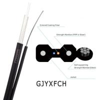 China GJYXFCH FTTH Drop Cable Single mode G657A G652D Fiber 1 core White or Black JacketLSZH FRP strengh for sale
