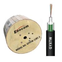 China GYXTW Single-mode 2-12 Core Steel Tape Armored Fiber Optic Cable with G652D PE for LAN Communication for sale