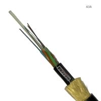 China Outdoor  ADSS Fiber Optic Cable 24 Core SM G652D span 50 double jacket low loss high speed for sale