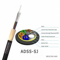 China Outdoor Aerial 48 core ADSS Fiber Optic Cable with Non Metallic FRP Strength Member for sale
