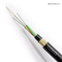 China 72 Core ADSS Fiber Optic Cable Double Jacket with Aramid Yarn Reinforced for Aerial Power Communication Network for sale