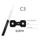China Overhead GJXH/GJFXH FTTH drop cable 2 core G657A SM indoor FRP strengh member black LSZH networking wire for sale