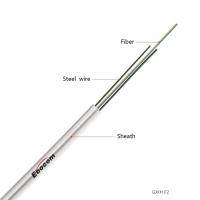 China GJXH Single Mode LSZH Jacket Fiber Optic Drop Cable with 25 Years Warranty for Indoor FTTX Networks for sale