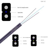 China G657A2 Single Mode FTTH Drop Fiber Optic Cable with LSZH Jacket and 1 to 4 Cores for sale