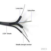 China GJYXCH ftth fiber optic cable multicore 4 core optical drop cable LSZH jacket G652Doutdoor Internet high speed low loss for sale