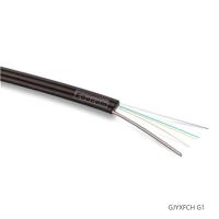 China Drop Optical Fiber Cable LSZH Jacket Outdoor GJYXFCH FTTH SM G652 1 core  2 core Internet networking wire distribution for sale