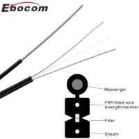 China GJYXFCH FTTH Drop Cable Single mode G657A G652D Fiber 1 core White or Black JacketLSZH FRP strengh for sale