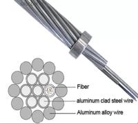 China Overhead OPGW Fiber Optic Cable 2-288core 24B1-50 Cross Section Power Ground Wire Composite Tower for sale