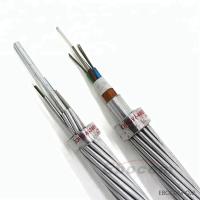 China Overhead OPGW Fiber Optic Cable 2-288core 24B1-50 Cross Section Power Ground Wire Composite Tower for sale