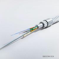 China Opgw outdoor aerial fiber optical cable 12 24 48 core ground wire communication wire single jacket fibre optica cable for sale