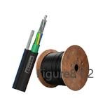 China Figure 8 GYTC8S Fiber Optic Cable Self Supporting 12 Core Armored G652D PVC jacket  single mode lac for sale
