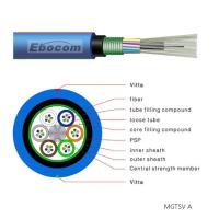 China Flame retardant MGTSV Optical Fiber Cable 144 Core SM Stranded Loose Tube Armored Mine inter-office communication for sale