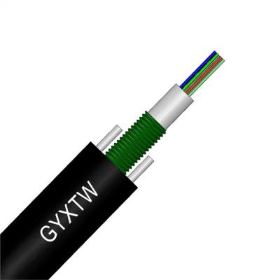 China Outdoor Armored GYXTW Optic Fiber Cable Single Mode 2-24 Core  G652D duct construction for sale
