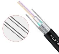 China Outdoor Duct GYXTW Cable 2-24 Cores G652D SM PE jacket Centroltube Aerial connecting for long distance  communication for sale
