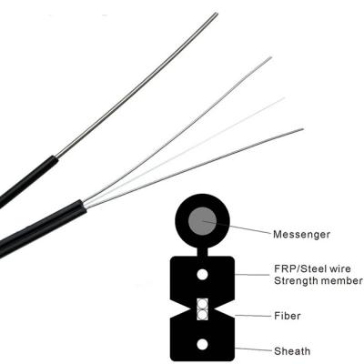 China Outdoor FTTH Drop Cable 2 Core for sale