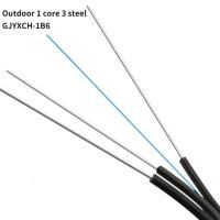 China 2 Core Outdoor FTTH Drop Cable GJYXCH G657A1 Fiber Optic Cable for sale