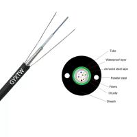 China Outdoor GYXTW 12 Core G652D Light Armored Fiber Optic Cable With Central Loose Tube Structure for sale