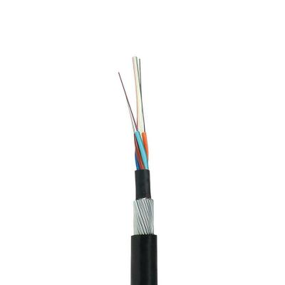 China GYTA 6 Core G652D Outdoor Optical Cable Aluminum Tape Armored PE Sheath Suitable for Duct and Direct Buried Installation for sale