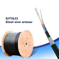 China High Performance GYTA33 24 48 96 Core Fiber Optic Wire Outdoor G652D Fiber Optic Cable for Direct Buried for sale