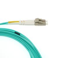China Duplex MM OM3 Patch Cord 2.0mm 3.0mm Aqua Jacket With Low Loss LC SC FC ST Connector for sale