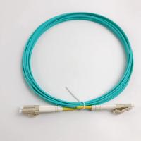 China Duplex MM OM3 Patch Cord 2.0mm 3.0mm Aqua Jacket With Low Loss LC SC FC ST Connector for sale