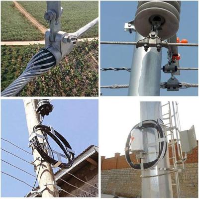 China Overhead OPGW Fiber Optic Cable 2-288core 24B1-50 Cross Section Power Ground Wire Composite Tower for sale