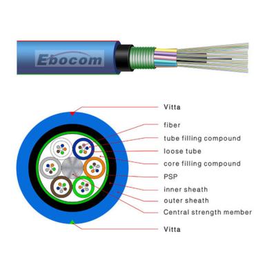 China Underground Mining Fiber Optic Cable MGTSV 96 Core G652D Flame Retardant for Harsh Environments for sale