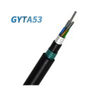 China Manufacturer Double sheath GYTA53 24 Cores Single Mode Armored Underground Fibre Optic Cable for sale