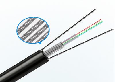 China Telecommunication GYXTW 24 Core Single Mode Outdoor Fiber Optic Cable with Steel Wire Strength Member Steel Tape Armoring for sale