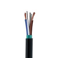 China PE Jacket Outdoor GDTS PSP Armored Hybrid Optical Fiber and Electrical Cable Ideal for Telecommunication for sale