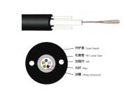 China GYFXTY Non-Metallic Outdoor FTTH Round Fiber Optic Cable with FRP Strength Member for sale