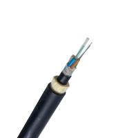 China ADSS Fiber Optic Cable 24 36 48 96 144 288Cores Double PE Jacket  Yarn for sale