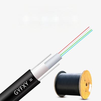 China GYFXTY Uni-Tube All Dielectric Drop Cable FRP Wires Uni-Tube Fiber Optic Cable for sale