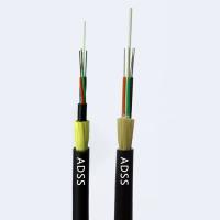 China ADSS Fiber Optic Cable 48 Core G652D Single Mode for 100m Span | Single Double Jacket Options for sale