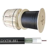 China Armored GYXTW Optical Cable 4-12 Core G 652D Single mode FRP Strength Waterproof for Duct Buried for sale