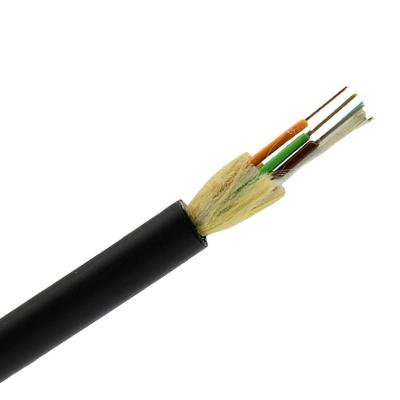 China Aerial Self-Supporting Cable ADSS 24 Core Single Mode for 100m Span With PE Jacket for sale