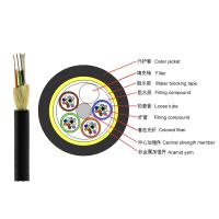 China Aerial Self-Supporting Cable ADSS 24 Core Single Mode for 100m Span With PE Jacket for sale