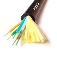 China ADSS Fiber Optic Cable 48 Core G652D Single Mode for 100m Span | Single Double Jacket Options for sale