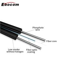 China Fiber Optic Cable FTTH Drop Cable 1core GJXH For Indoor Networking Internet Communication for sale