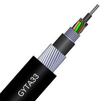 China GYTA33 G652D 36 48 72  Steel Wire Central Strength Member Direct Burial Fiber Optic Cable Durable Outdoor Performance Long Distance Transmission for sale