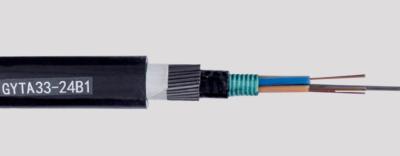 China GYTA33 G652D 36 48 72  Steel Wire Central Strength Member Direct Burial Fiber Optic Cable Durable Outdoor Performance Long Distance Transmission for sale