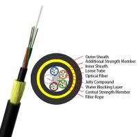 China ADSS 48 Core Fiber Optic Cable Double Jacket All-Dielectric Self-Supporting Cable for 200m Span for sale