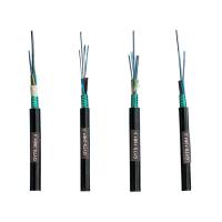 China Reliable GYTS Fiber Optic Cable 24 Core Armored Design with Steel Tape and PE Jacket for Outdoor Networks for sale