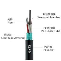 China GYTS Outdoor Fiber Optic Cable 2~144 Core Steel Tape Armored Cable for Duct or Aerial Installation for sale