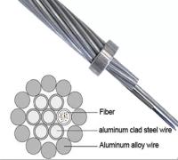 China OPGW 72B1-150 Overhead Ground Wire Cable 72 96 144Core For Tower 220KV 110KV Communication for sale