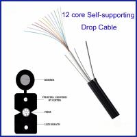 China 12 Core Outdoor FTTH Drop Cable – Loose Tube Design with Triple Steel Wire Strength Members for sale