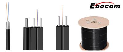 China Self-supporting FTTH Drop Cable with G.657A Bend-insensitive Fibers and Steel Wire Messenger in LSZH Jacket for sale